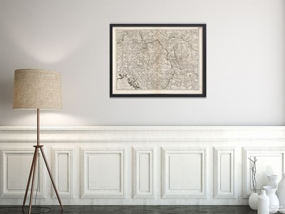 1689 Map of Germany | Rhineland Palatinate | Western Germany | Germany ...