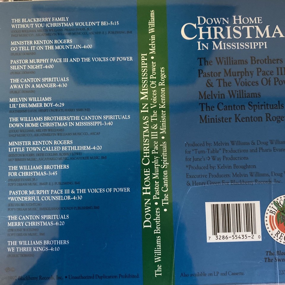 BLACKBERRY FAMILY - Down Home Christmas In Mississippi - CD - Mint ...