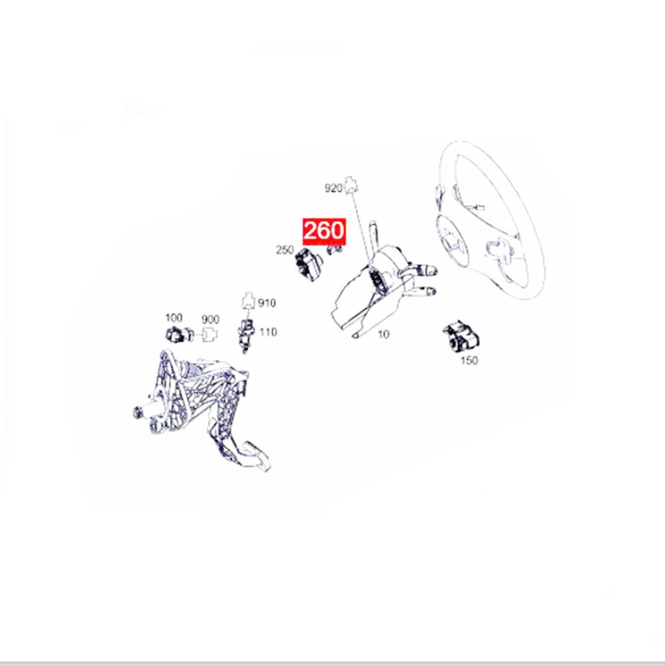 For Mercedes-Benz A B C E S M-Class Red Keyless Go Engine START STOP ...