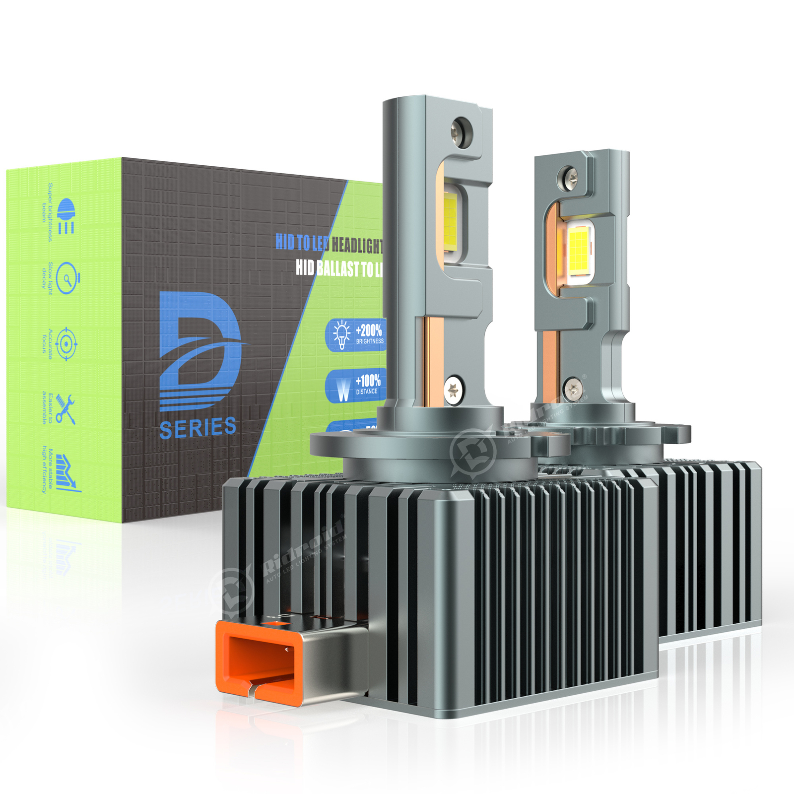 D3S D3R LED Headlight Bulbs Kit 240W 6000K White HID Conversion Lamp ...