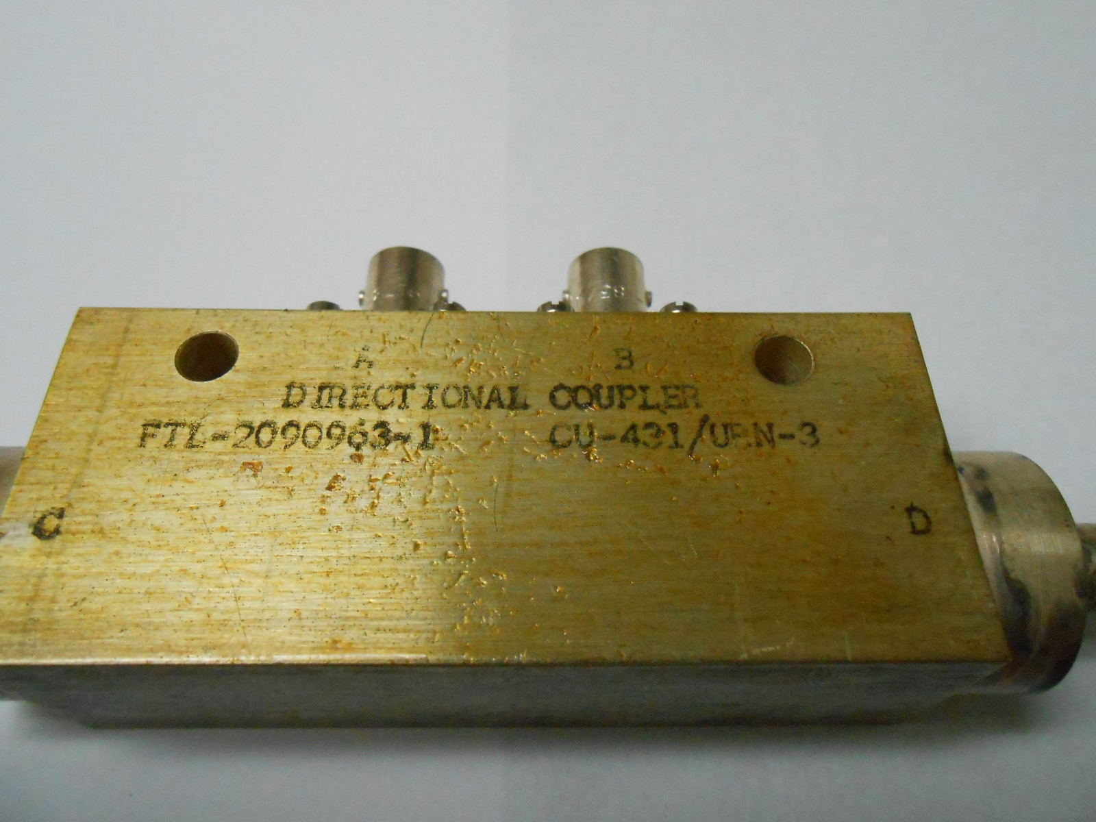 2090962 ITT DIRECTIONAL COUPLER FREQ .48GHZ - 1.2 GHZ CU-431/URN-3 NOS ...