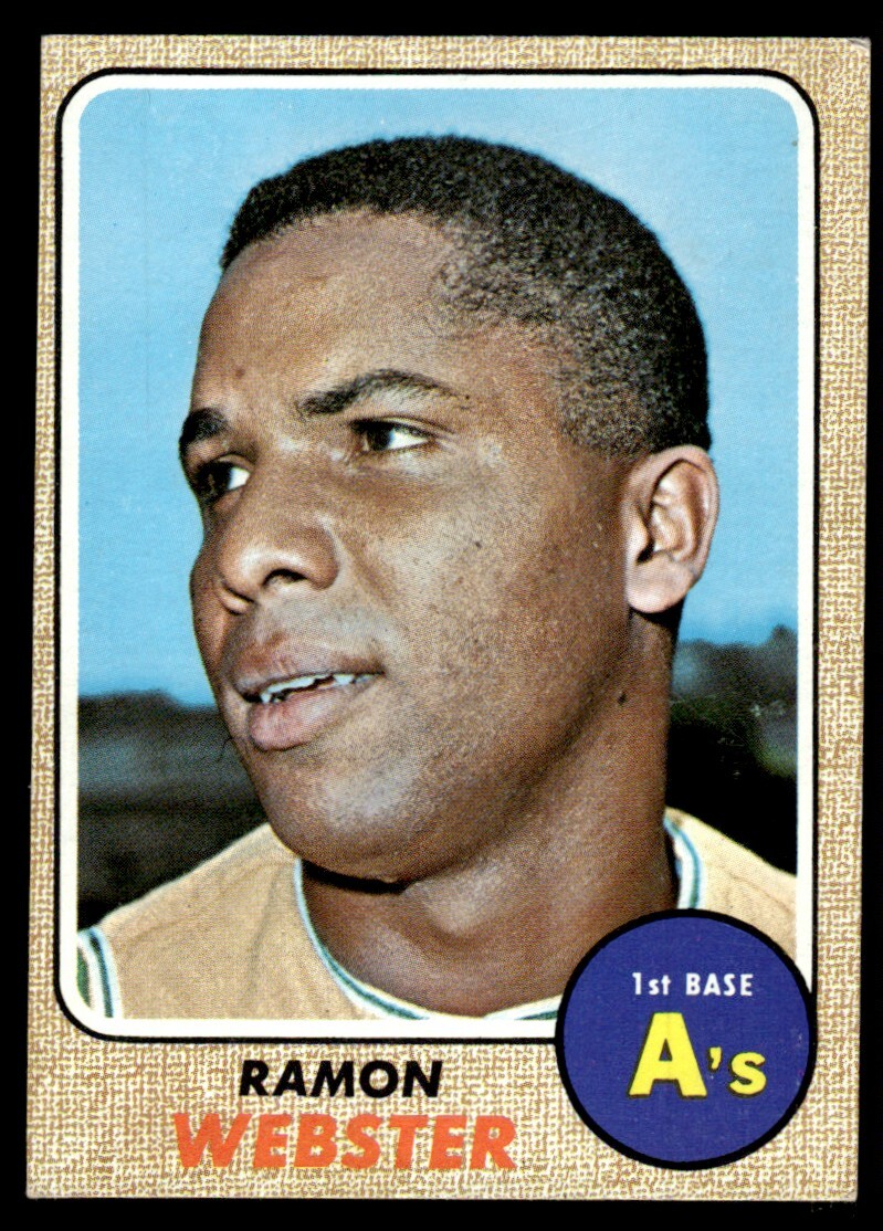 1968 Topps RAMON WEBSTER #164 A's surface flaw FREE Ship! | eBay