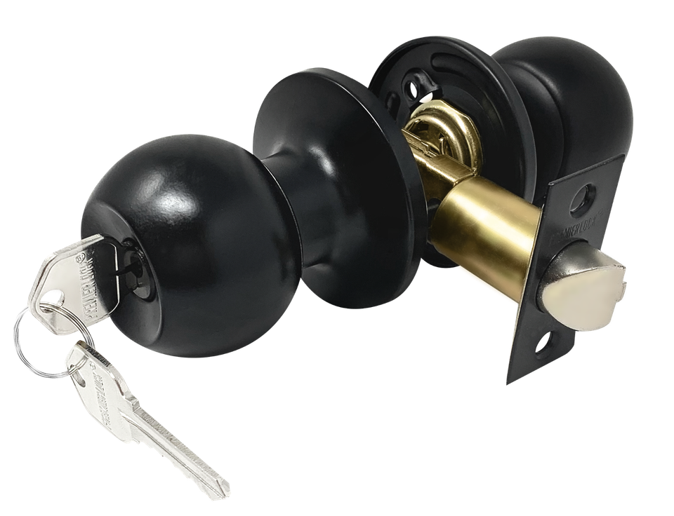 Premier Lock Entry Door Knob Lock Set With 2 Keys Keyed Alike | eBay