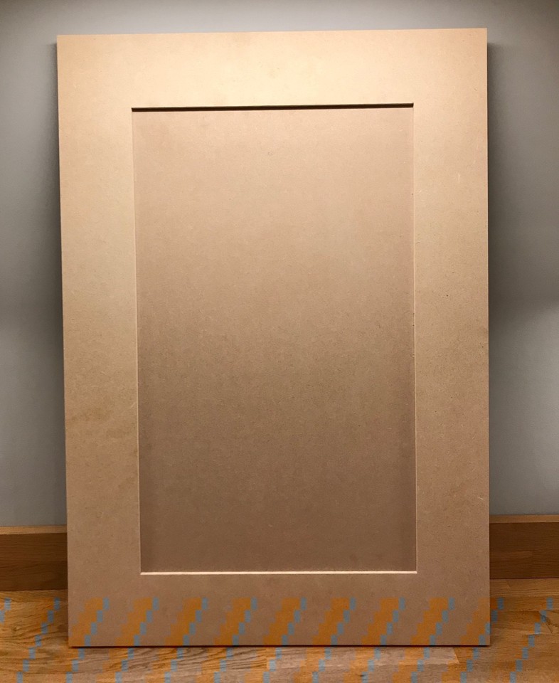 MDF Shaker Replacement Kitchen Cupboard Door & Drawer Fronts 85mm Frame ...