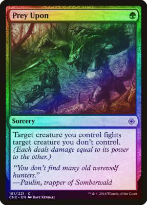 Prey Upon FOIL Conspiracy Take the Crown NM Green Common MAGIC CARD ...