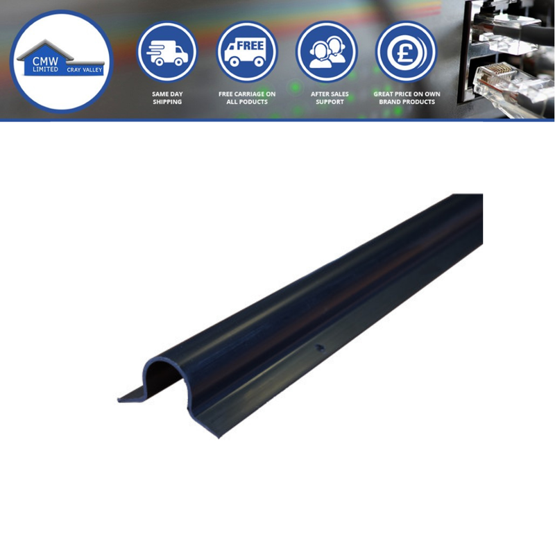 CMW Black PVC-U Cable Protection Guard 3m Length For Covering External ...