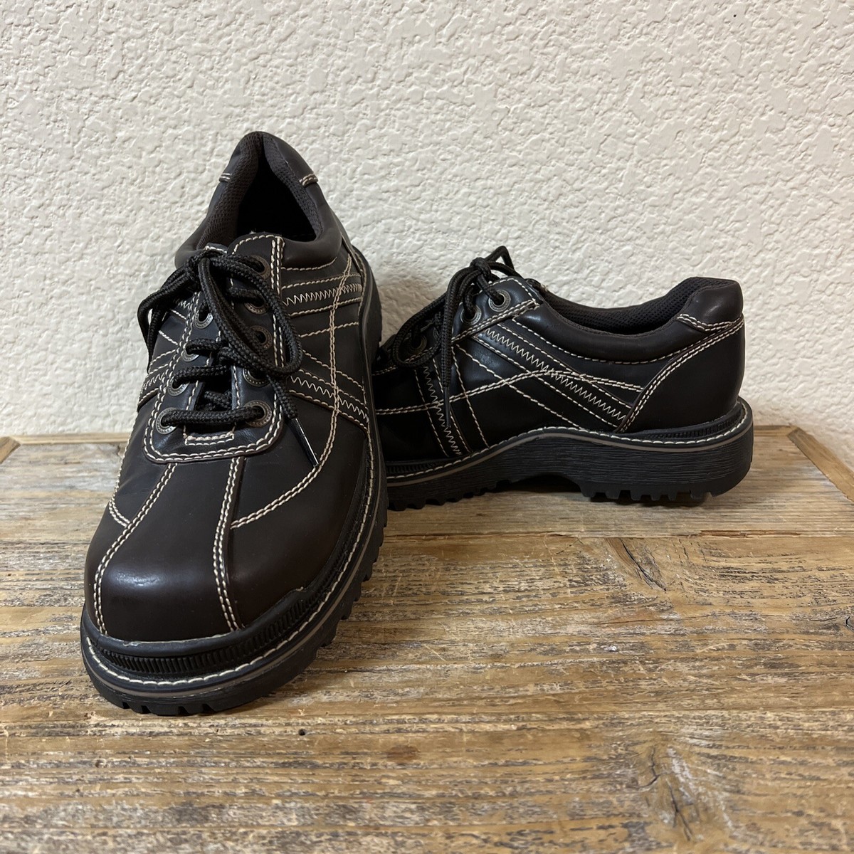 Vintage Y2K Lower East Side Platform Oxford Shoes Brown Size Vintage Y2K Lower East Side Platform Oxford Shoes Brown Size