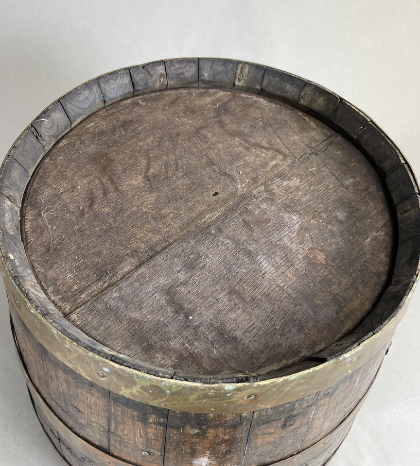 RUSTIC WOODEN & COPPER CAULDRON BUCKET POT URN | eBay