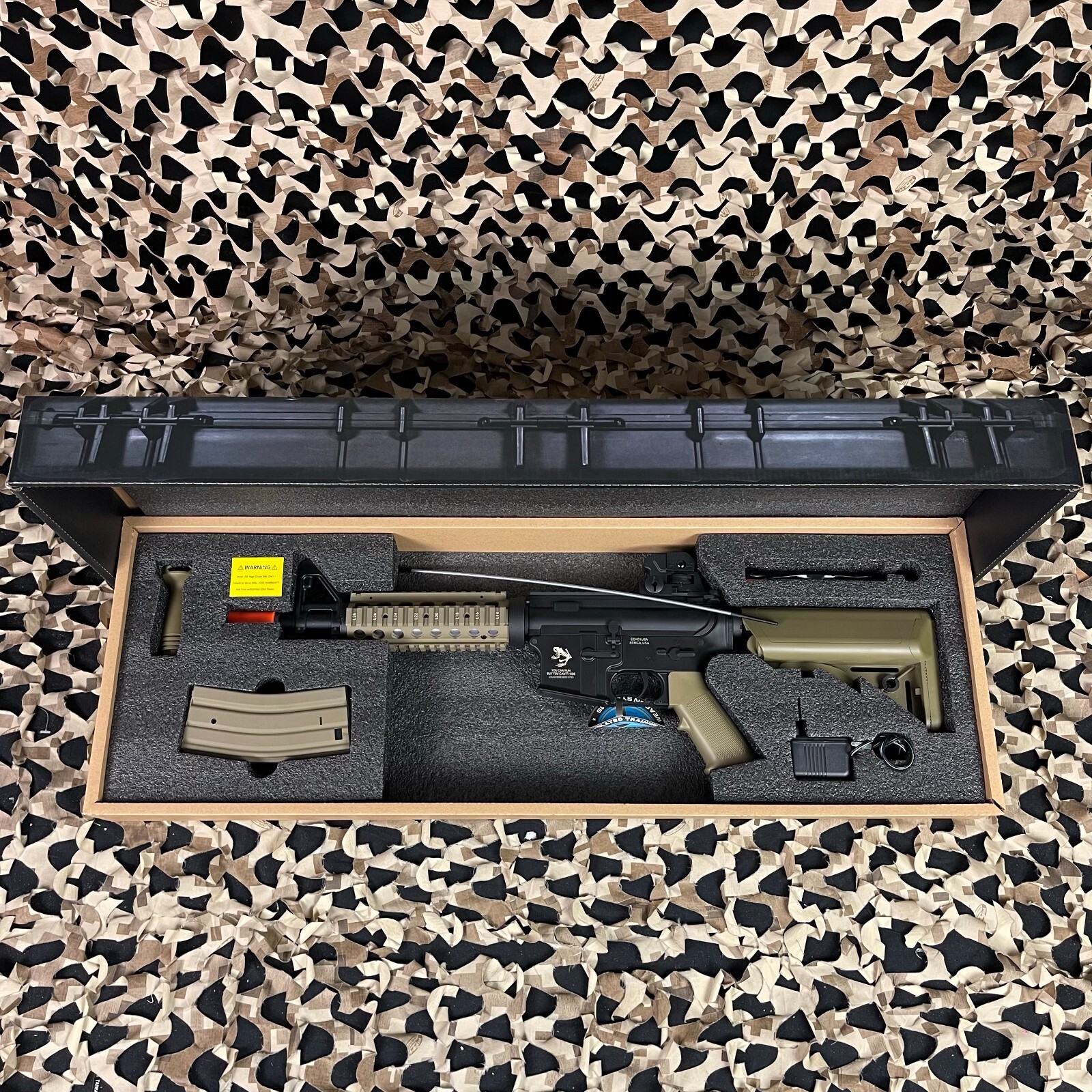 NEW Echo1 Polymer M4 ST6 AEG Airsoft Gun - Tan - JP-96 | eBay