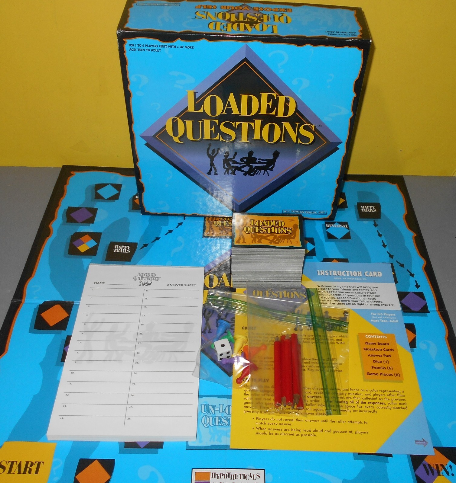 2003 Loaded Questions Expose Your Self Fun Board Game by All Things ...