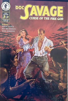 Doc Savage #3 Curse Of The Fire God Foncé Cheval Comics | eBay