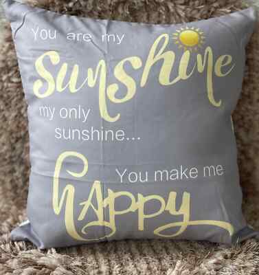 Indoor Pillow Cover Decorative Home Decor Sunshine Throw Pillow Case ...
