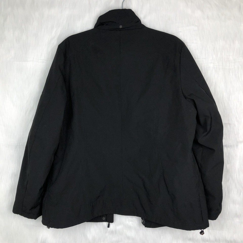 Gerry Men’s Large Coat Black Softshell Jacket Water Resistent Pockets ...