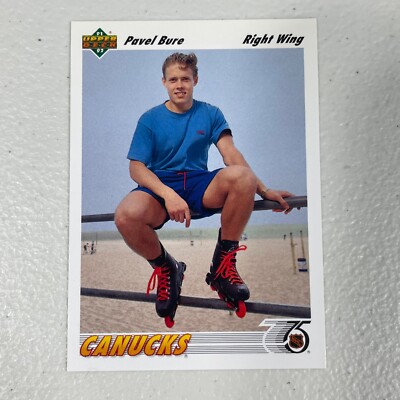 1991-92 Upper Deck PAVEL BURE Rookie Card RC #54 Vancouver Canucks | eBay