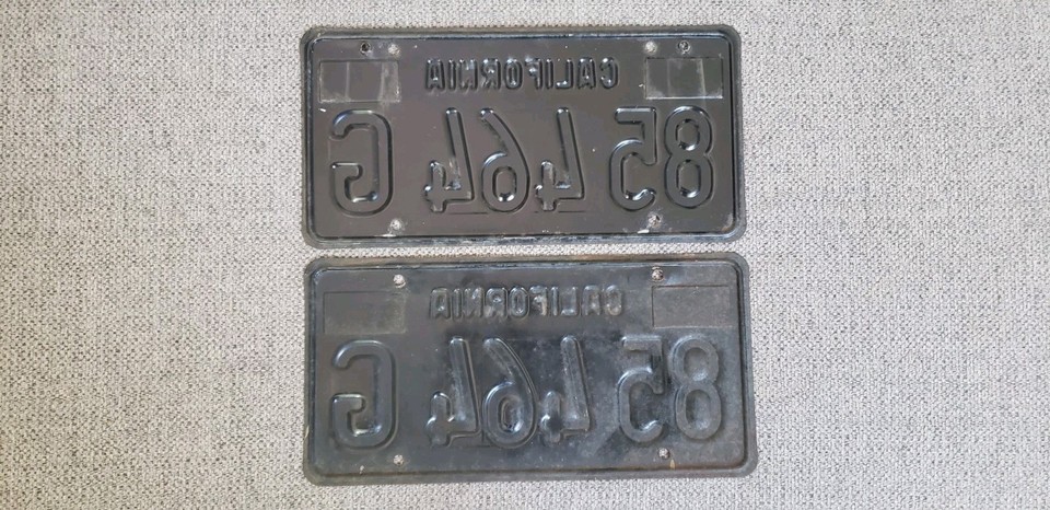 Matched Pair 1963 California License Plates With 1973/74 Tags | eBay
