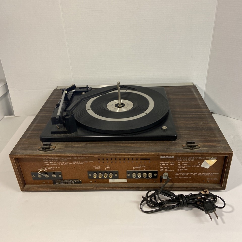 juliette 8tr-188 solid state am/fm-afc/fm-mpx/8-track/phono stereo tape ...