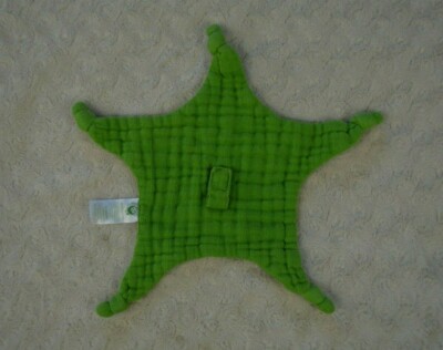 Green Sprouts Star Lovey Security Blanket Pacifier Holder Muslin ...