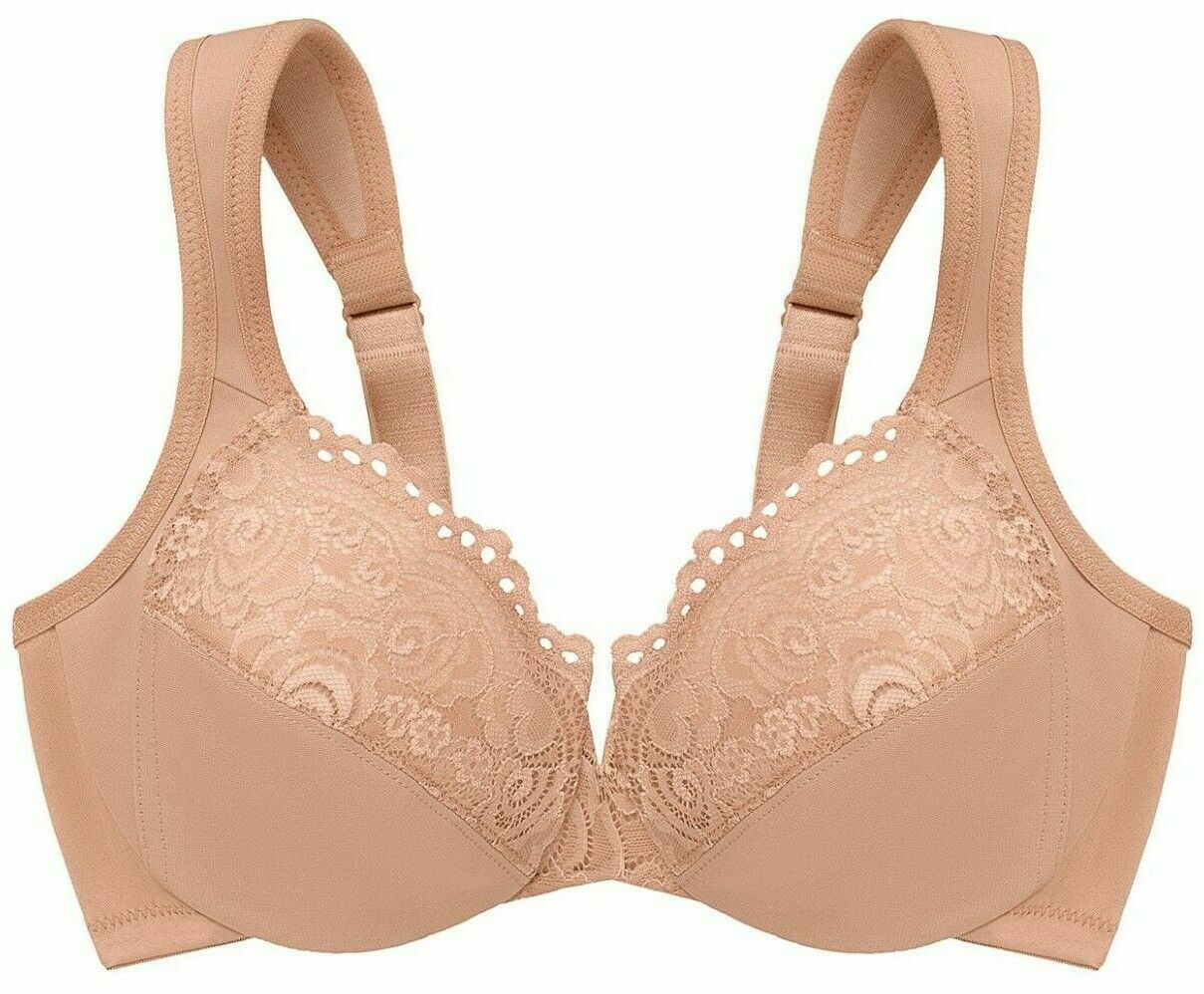 NWT/NWOT GLAMORISE BEIGE SIZE 44B 44F/DDD ELEGANCE UNDERWIRE WONDERWIRE ...