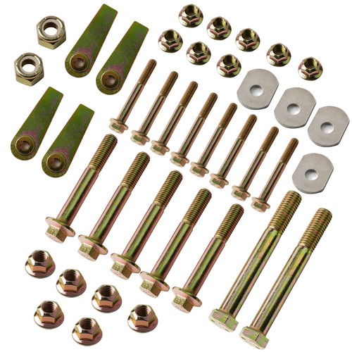 Fits Jeep Wrangler TJ 97-06 Control Arm Bolts w/ Cam Bolt Delete & Flag ...