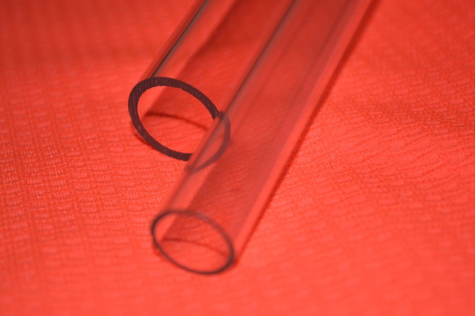 CLEAR ACRYLIC PERSPEX PLASTIC TUBE BAR HOLLOW 5mm 6mm 8mm 10mm 12mm ...
