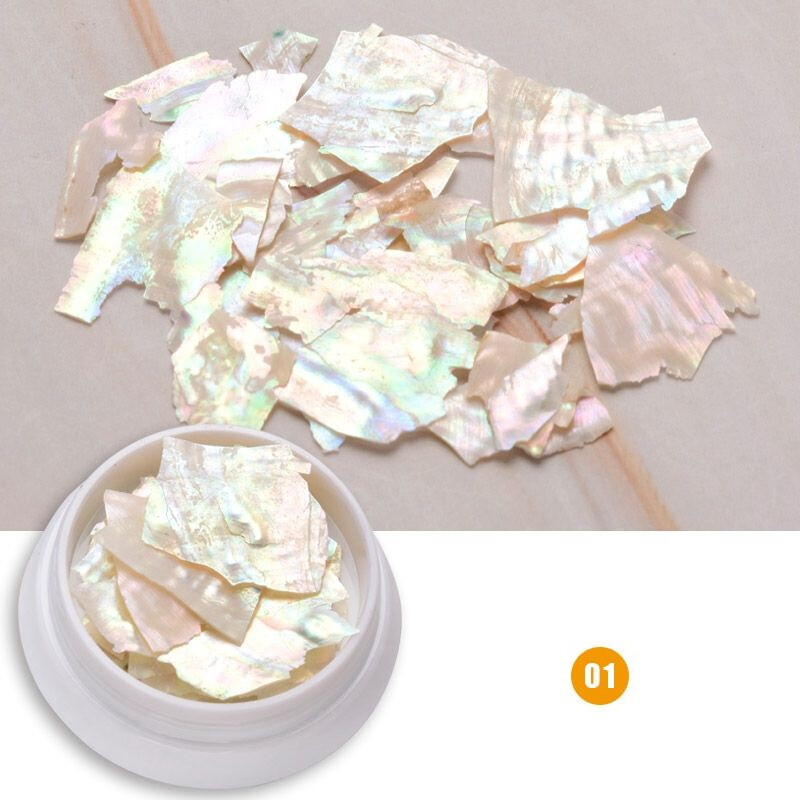 1 Box Shell Paper Abalone Flake Slice Sequin Fragment DIY Crafts Nail ...
