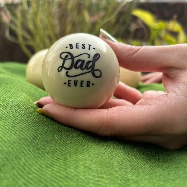 Your Name Monogram Custom Pool and Billiard Cue Ball - Personalized cue ...