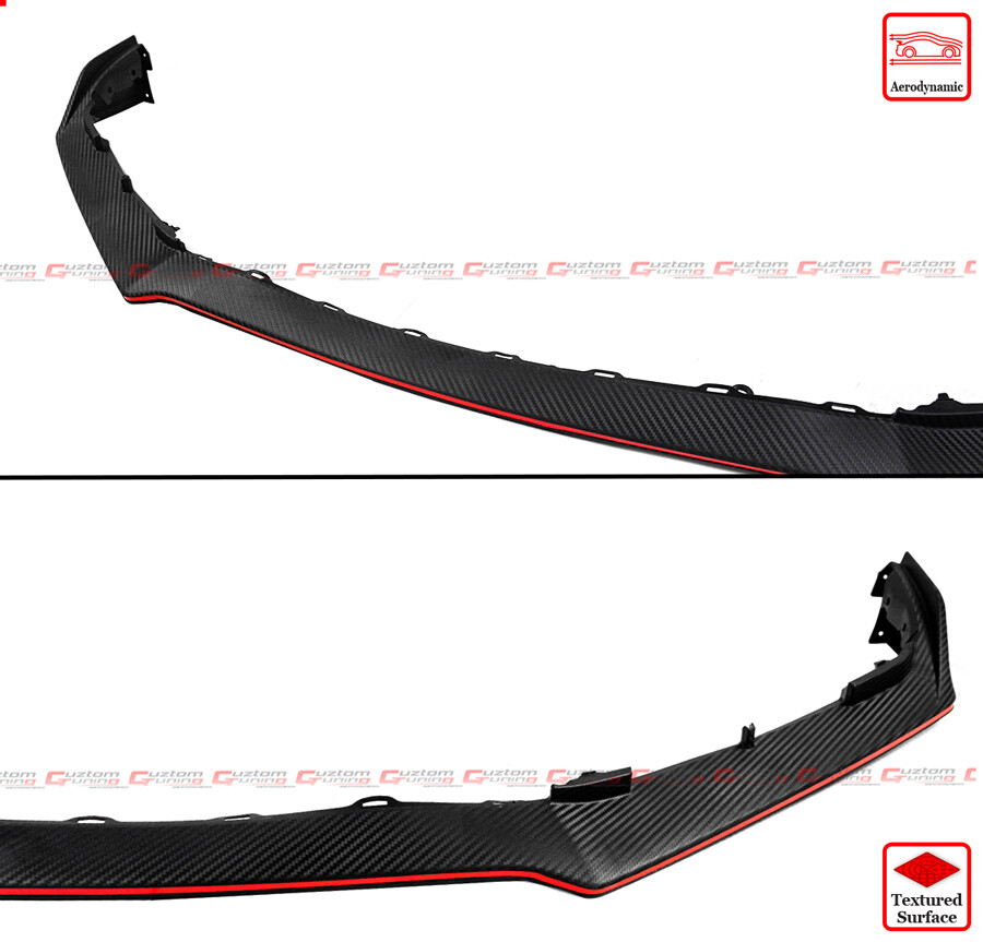 2017-2021 Honda Civic Type-R FK8 OE Style Textured Front Bumper Lip ...