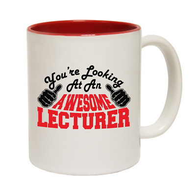 Funny Coffee Mug Christmas Birthday GIFT BOXED Lecturer Youre Looking ...
