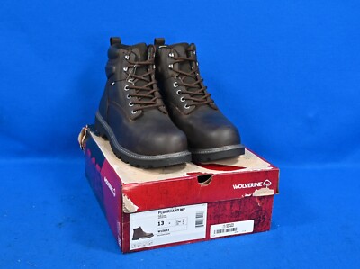 Wolverine W10633 Steel Toe Floorhand Work Boots Men's Size 13M | eBay