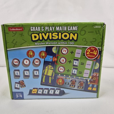 Lakeshore Grab & Play Math Game Division LM332 Grades 3-4 NEW ...