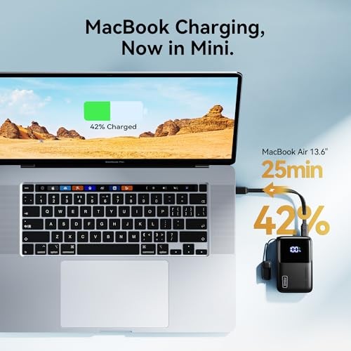 Portable Charger, Ultra Small 10000mAh 45W PD Power Bank, USB C in&Out ...