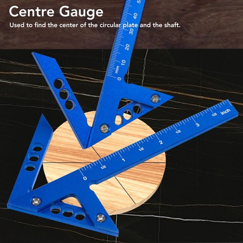 Center Gauge 45° 90° Aluminum Alloy Line Ruler Measuring Scribing Tool British | eBay