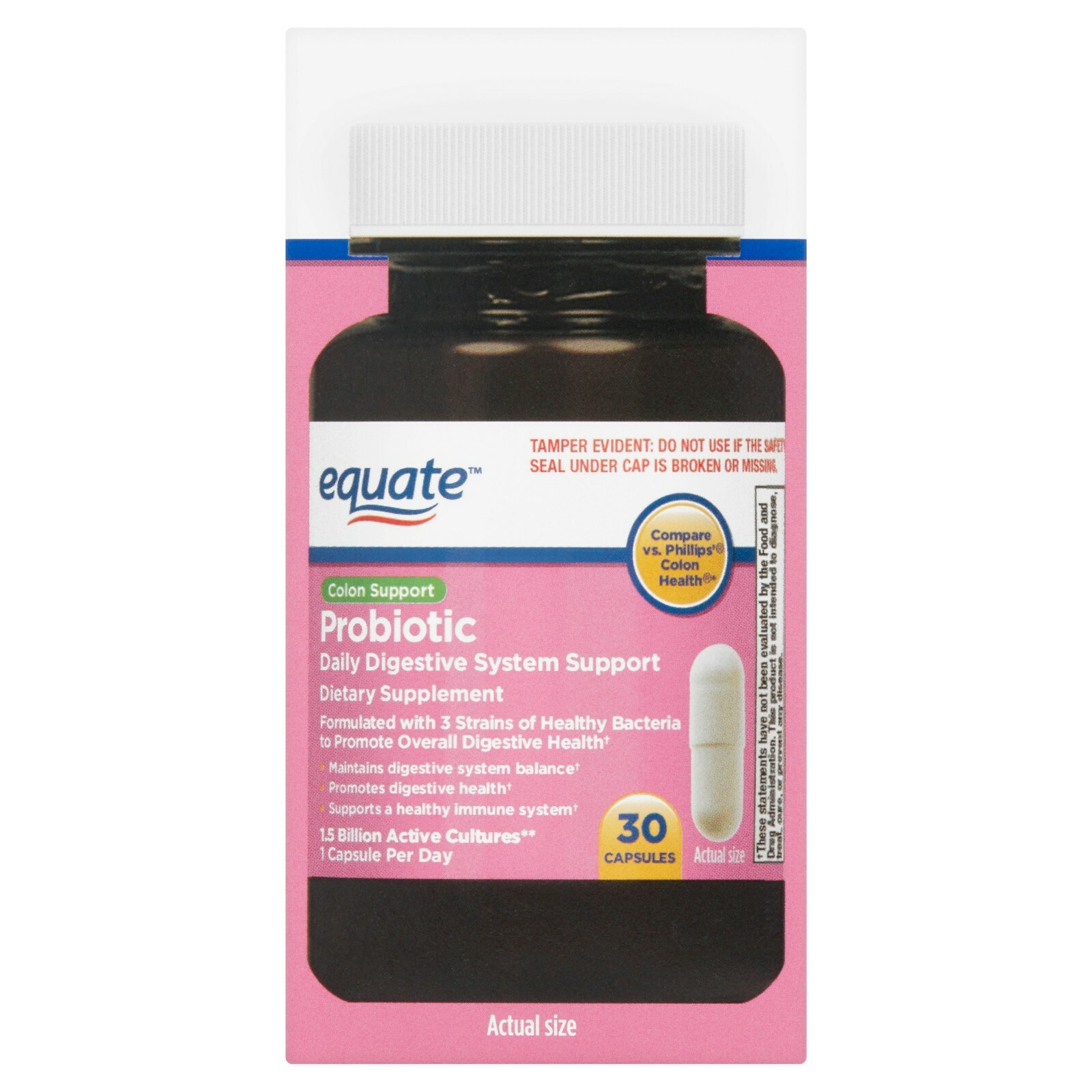 EQUATE Colon Support Probiotic 30 Capsules for sale online | eBay
