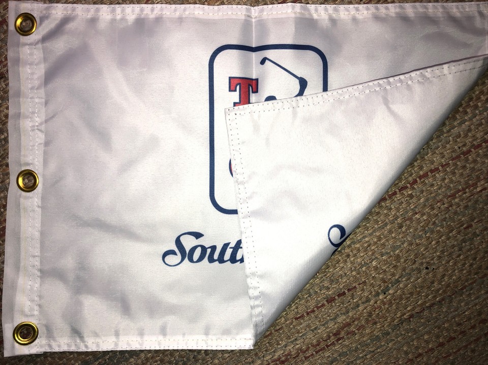 PGA TOUR TPC SOUTHWIND GOLF PIN FLAG WITH GROMMETS FREE SHIP AUTOGRAPHS ...
