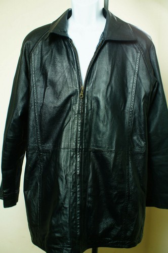 TOWER HILL COLLECTION BLACK SOFT LEATHER JACKET ZIP LINED WOMEN’S SZ12 ...