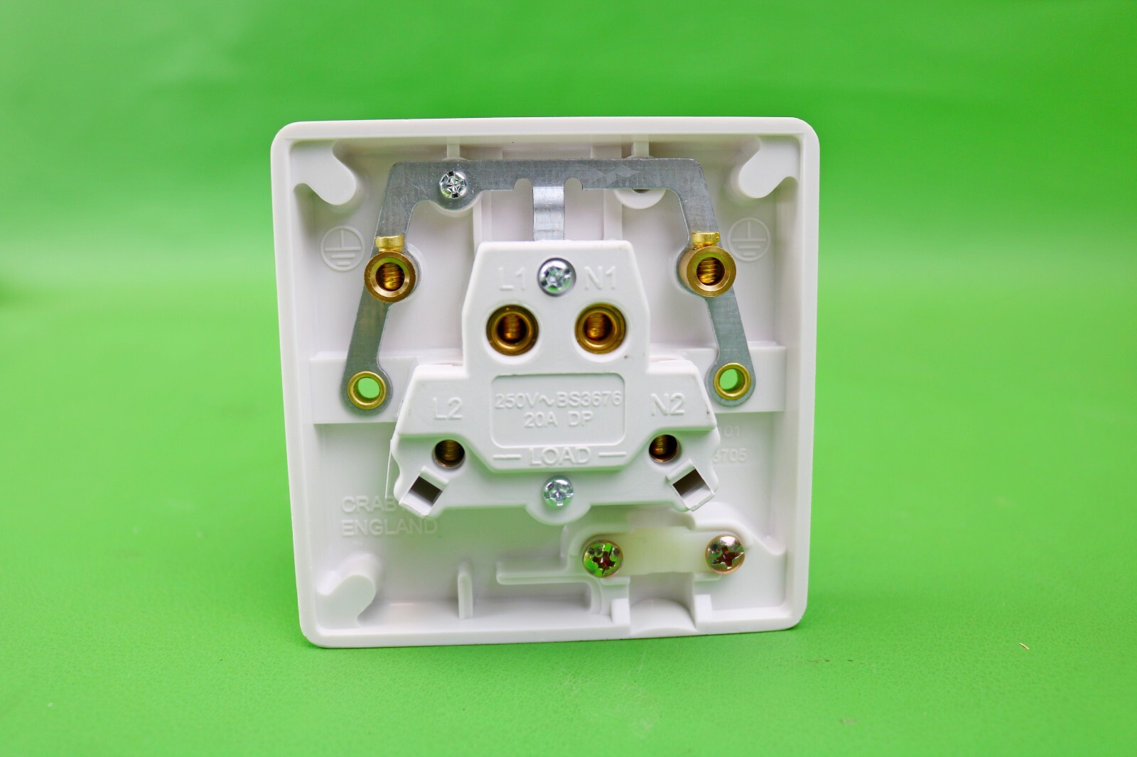 Crabtree 13A/20A Spur Fused Switch Engraved Freezer Boiler Shower ...
