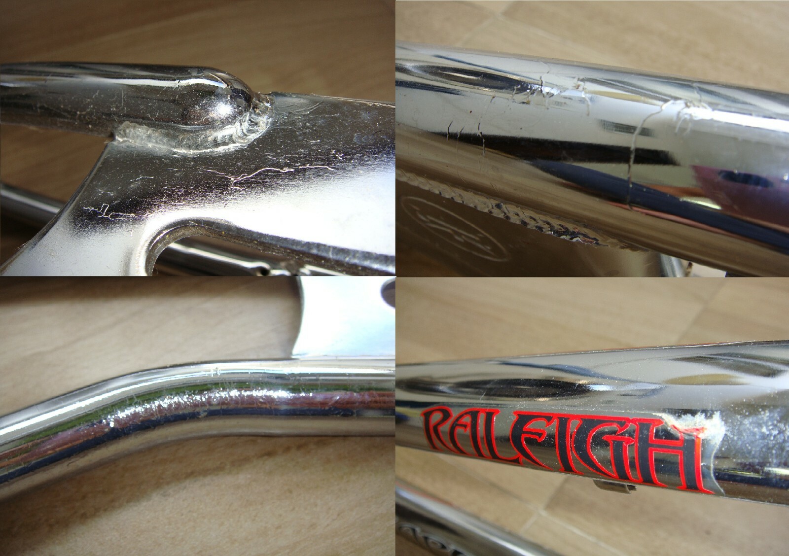 NOS Raleigh USA Reaper BMX 20" Frame & Complete with Fork Taiwan Made ...