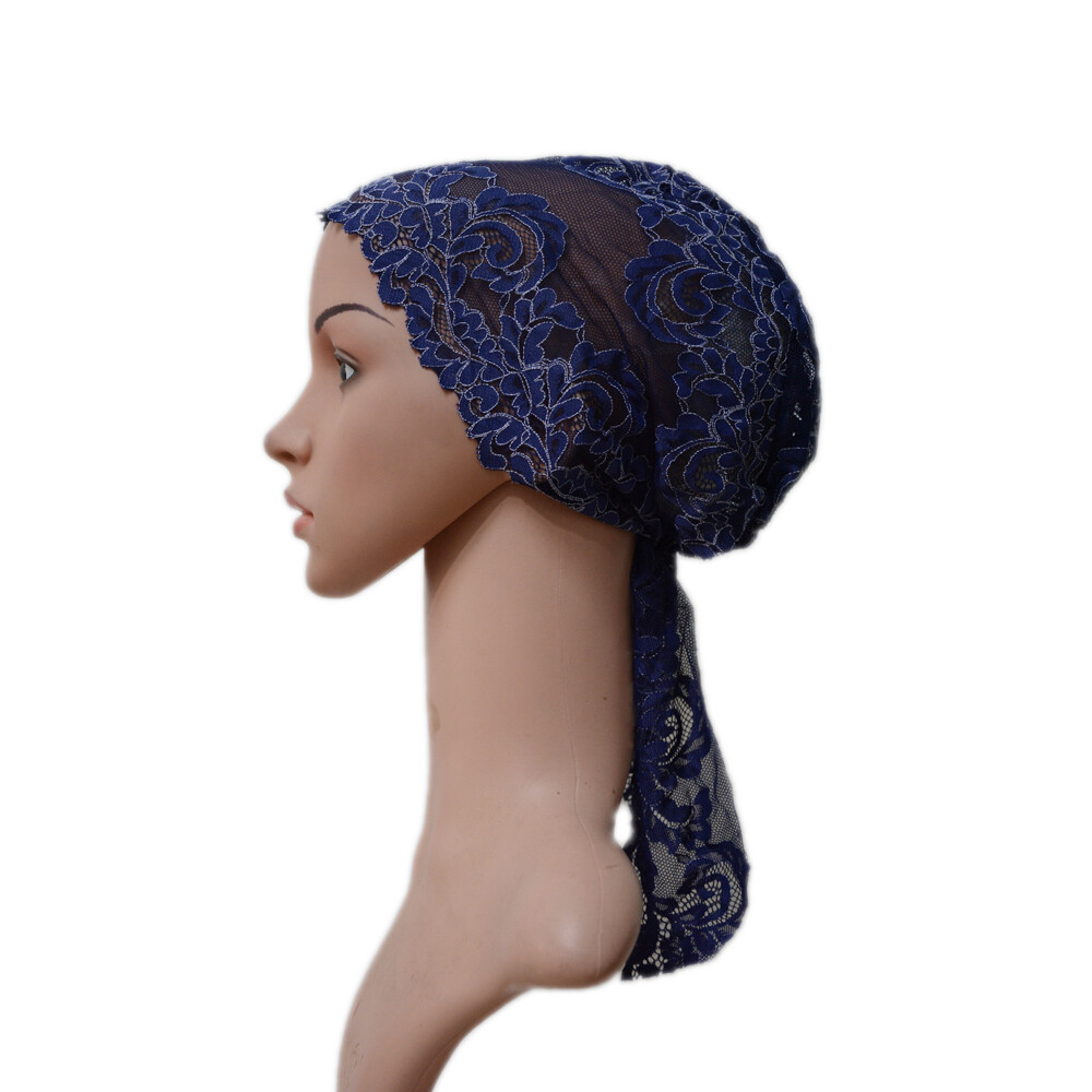 Muslim Women Lace Hat Islamic Inner Caps Headwear Underscarf Hijab Lady ...