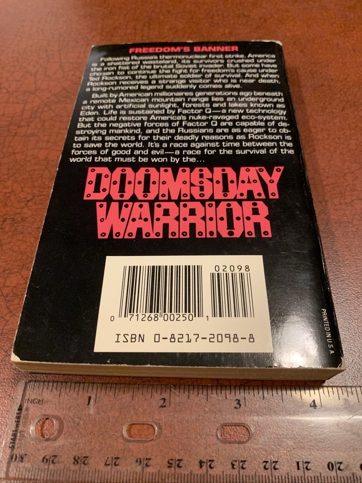 Doomsday Warrior American Eden #11 Ryder Stacy Novel FREE SHIPPING | eBay