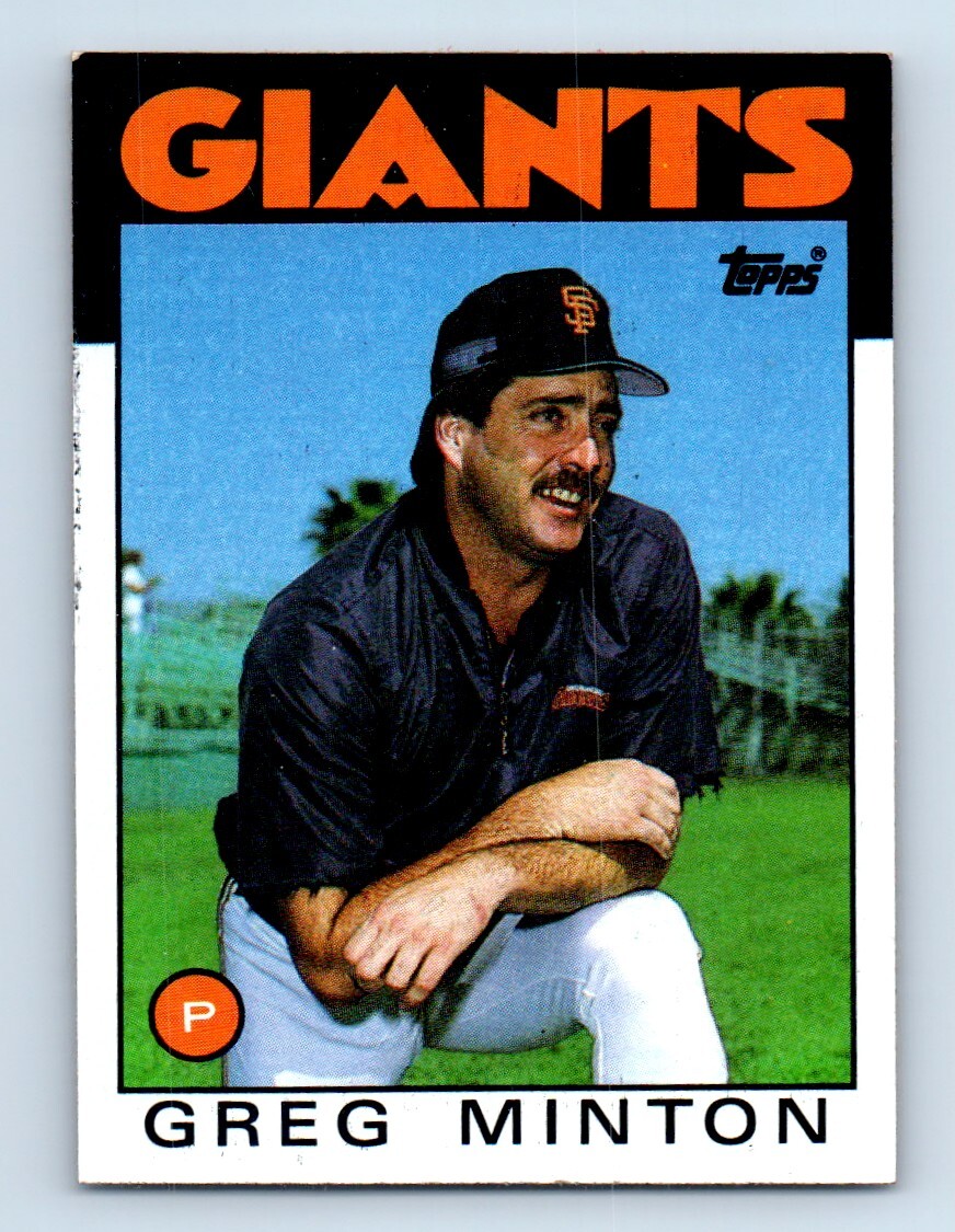 1986 Topps Greg Minton San Francisco Giants #310 | eBay