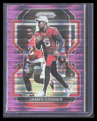 2021 Panini Prizm JAMES CONNER Purple Pulsar #78 Arizona Cardinals SQBM ...