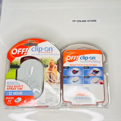 NEW OFF! Clip-on Mosquito Repellent Fan Starter Circulating Kit Sealed ...