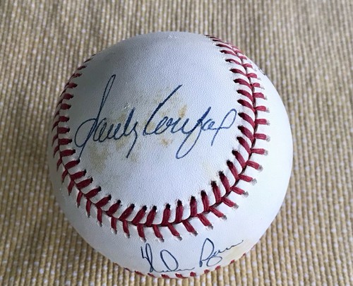 Sandy Koufax Nolan Ryan Bob Feller Signed Baseball Score Board ...