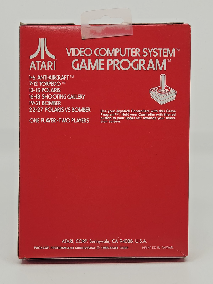 Atari 2600 Boxed Video Game - Air-Sea Battle - 1986 Corp Release ...