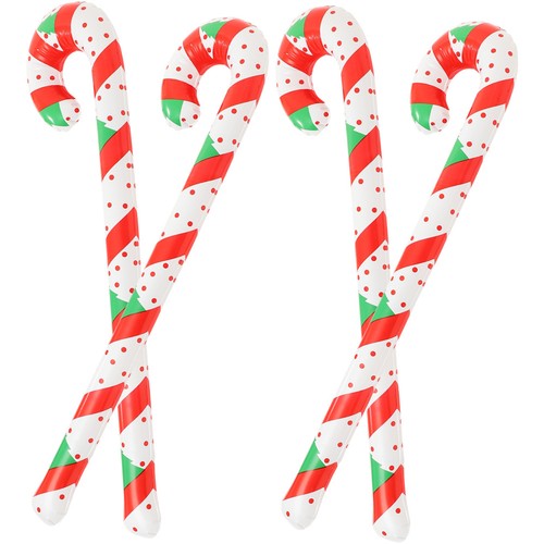 4 Pcs Giant Inflatable Candy Canes Festive Christmas Decorations | eBay ...