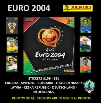 Panini UEFA Euro Portugal 2004 Stickers You Pick Choose pegatinas 156 ...
