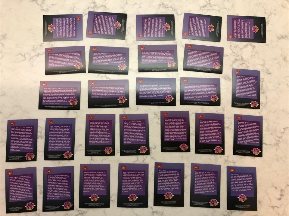 The Elvis Collection Trading Cards 1992 Wertheimer Collection ...