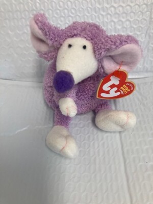 Ty Beanie Baby ️ RATZO THE PURPLE RAT 6" NEW MWMT's | eBay