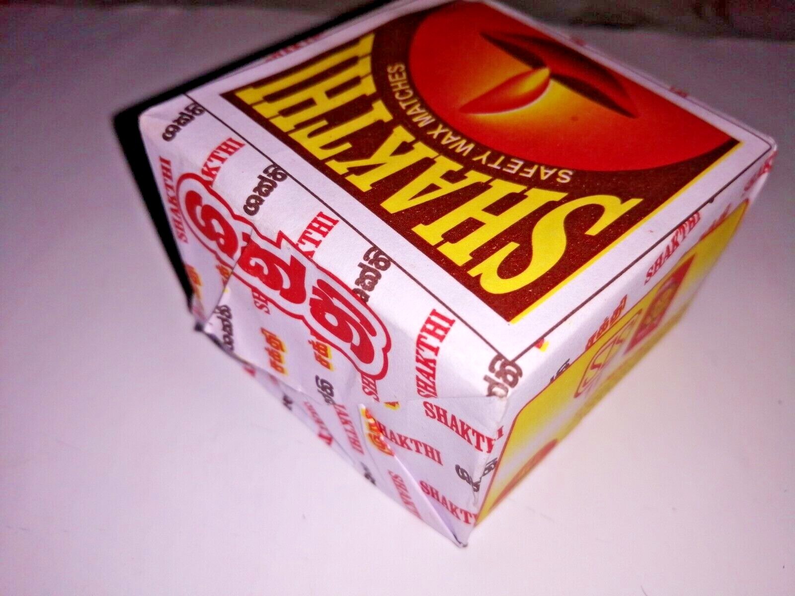 Safety Matchstick Box made in SriLanka "Shakthi" Wax Matches 45 sticks ...