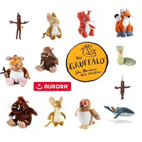 Aurora presents The Gruffalo Plush Toy in a variety of sizes available ...